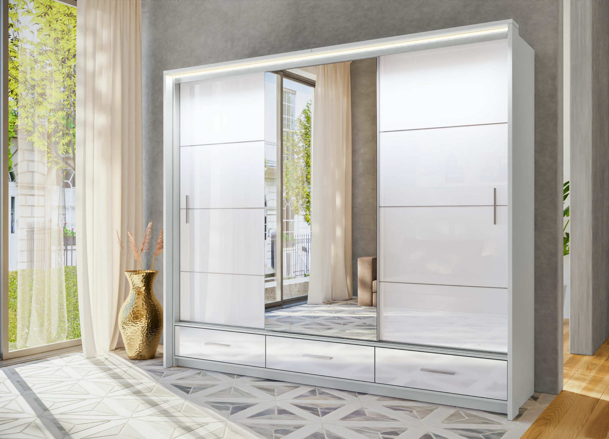 Sliding Wardrobes With Drawers - Slidingdoorwardrobe.uk